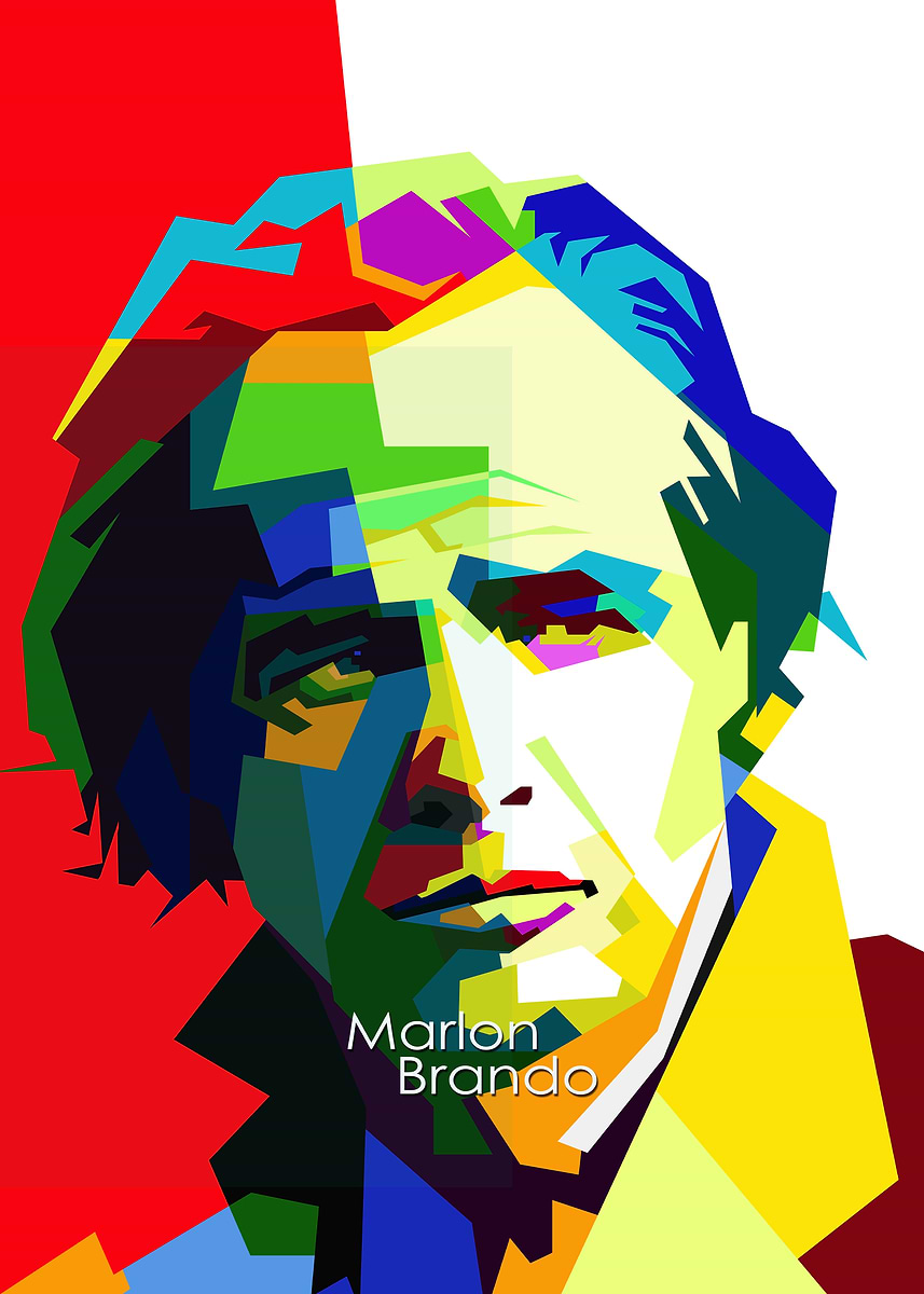 'Hollywood Legendary Actor Pop Art' Poster, picture, metal print, paint ...