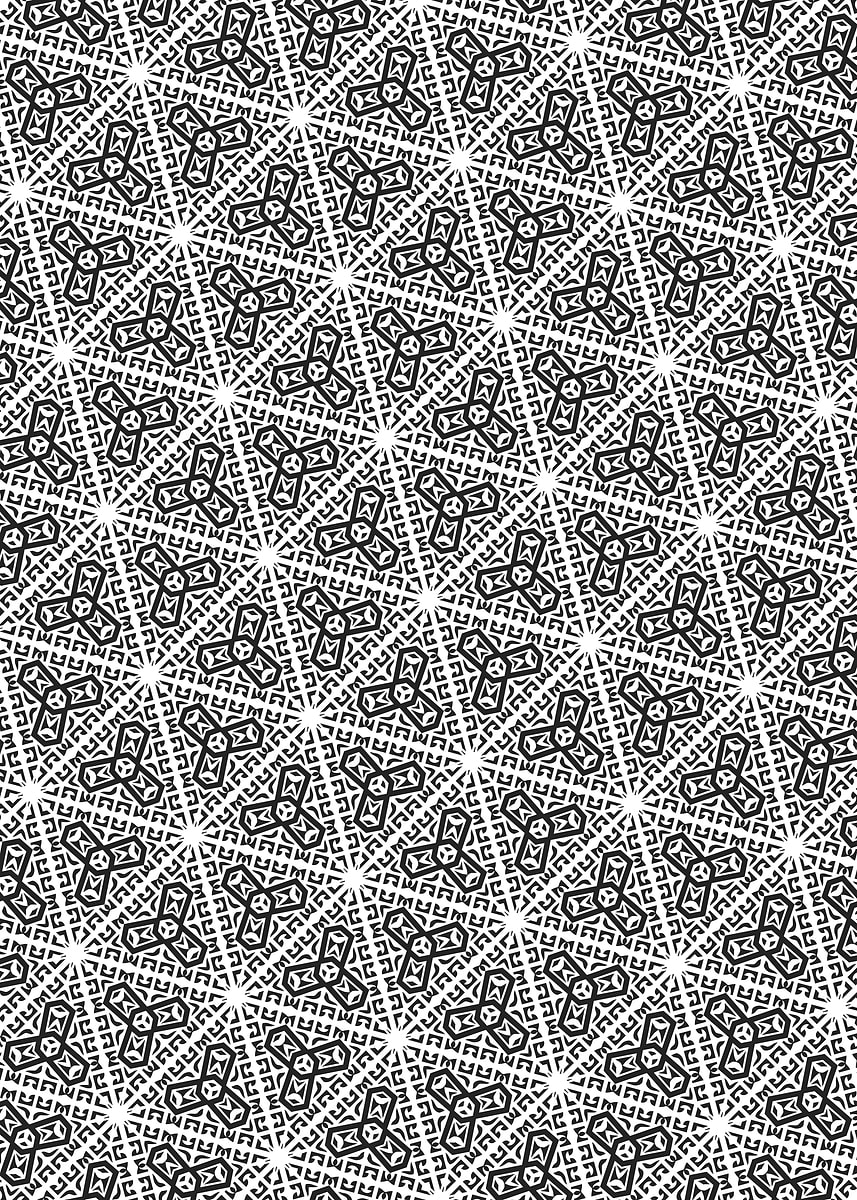 'Triangle Fragmented Polygon Tessellation Pattern' Poster, picture ...