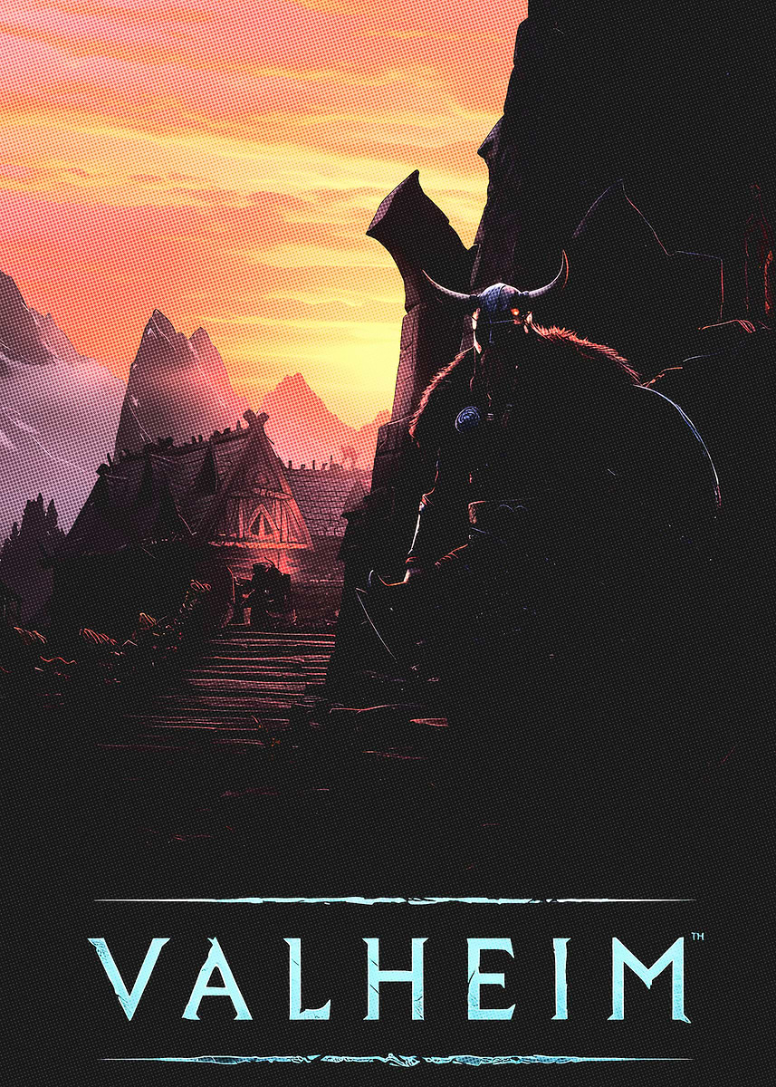 'Valheim ' Poster, picture, metal print, paint by dinodoni | Displate