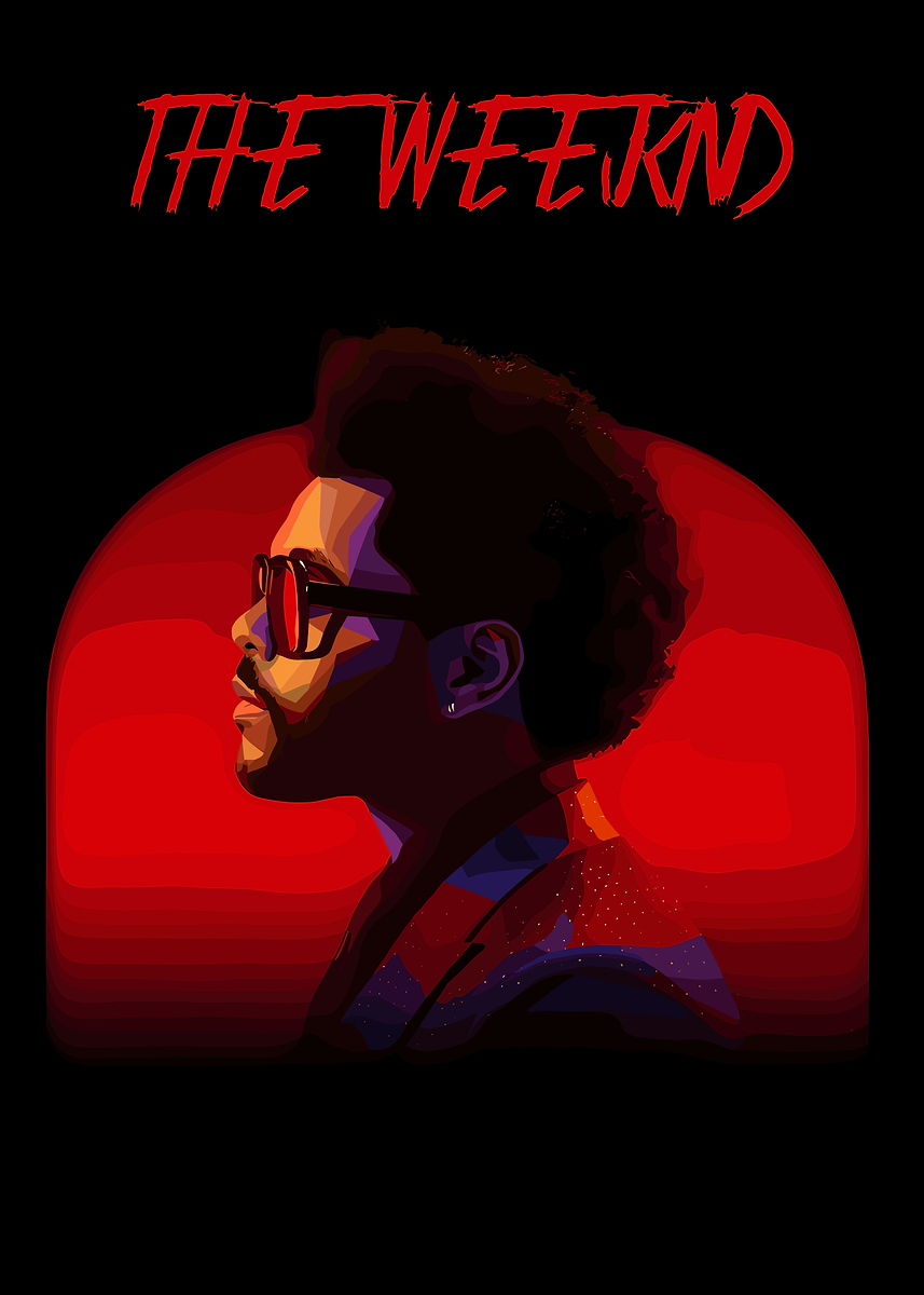 'The Weeknd Portrait' Poster, picture, metal print, paint by DSocial ...