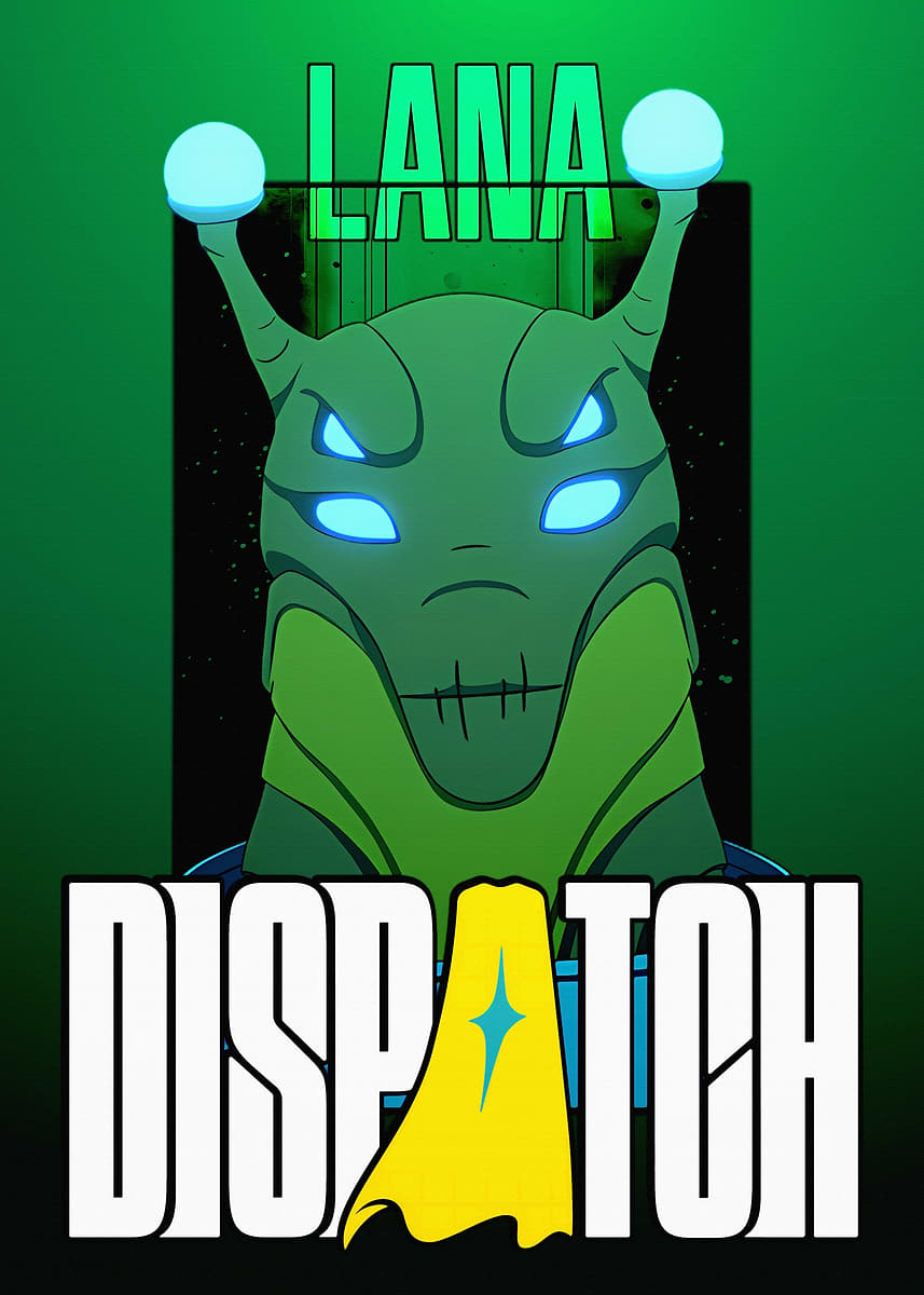'Lana Dispatch Alien Character Art' Poster, picture, metal print, paint ...