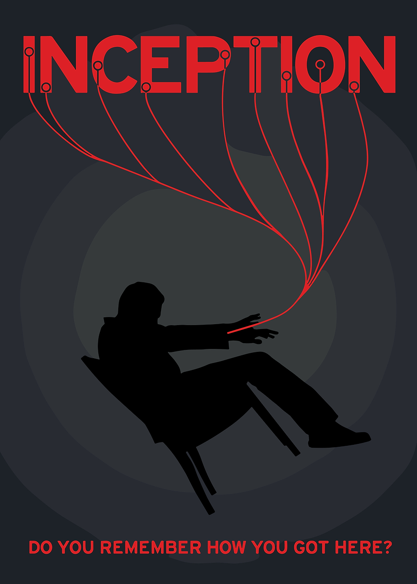 'Inception Movie Poster Minimalist Art' Poster, picture, metal print ...