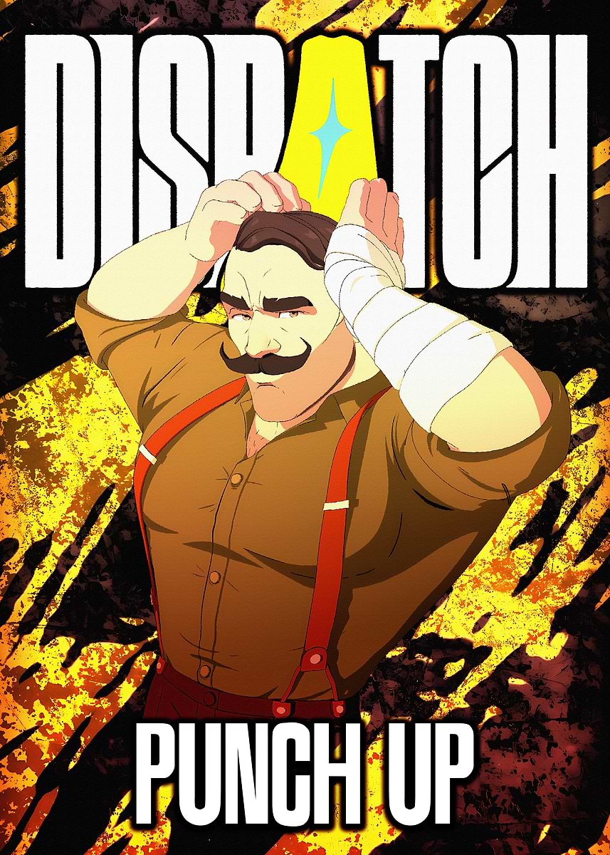 'Dispatch Punch Up Illustration' Poster, picture, metal print, paint by dead vomit | Displate