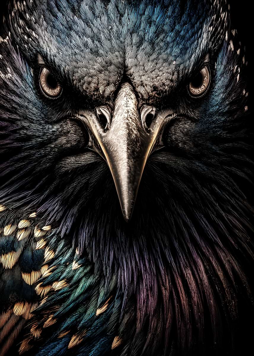 'Intense Eagle Portrait' Poster, picture, metal print, paint by Tojo ...