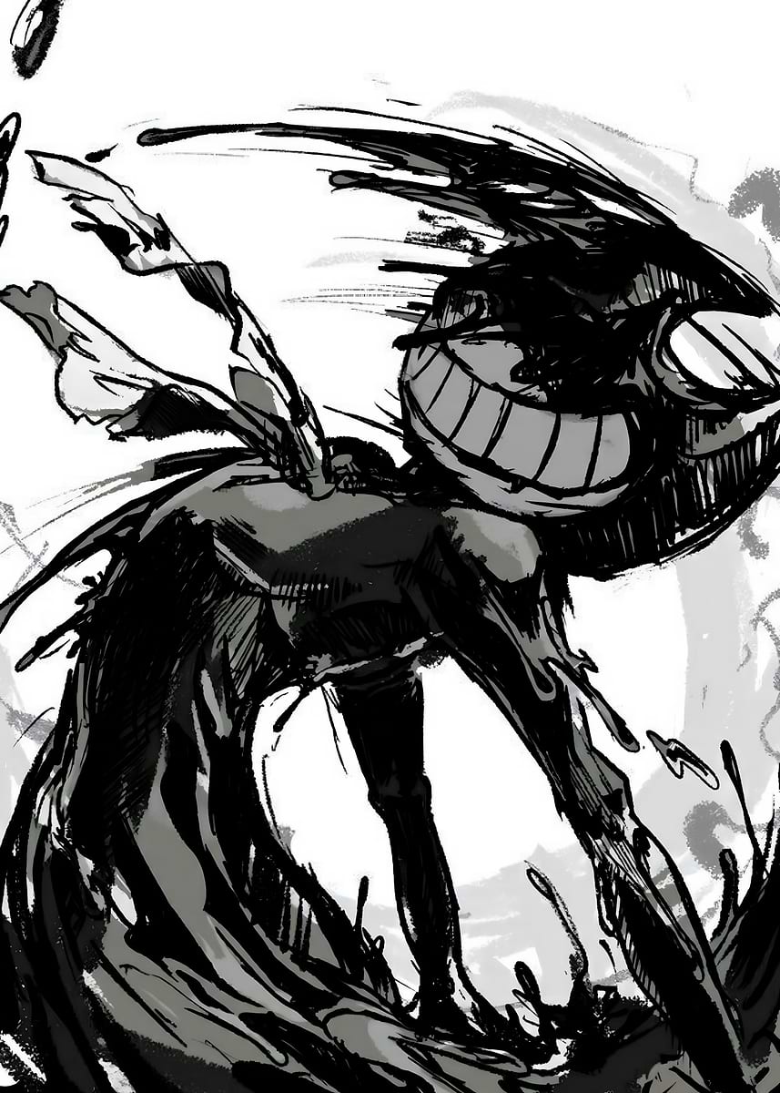 'Ink Demon Character Illustration' Poster, picture, metal print, paint ...
