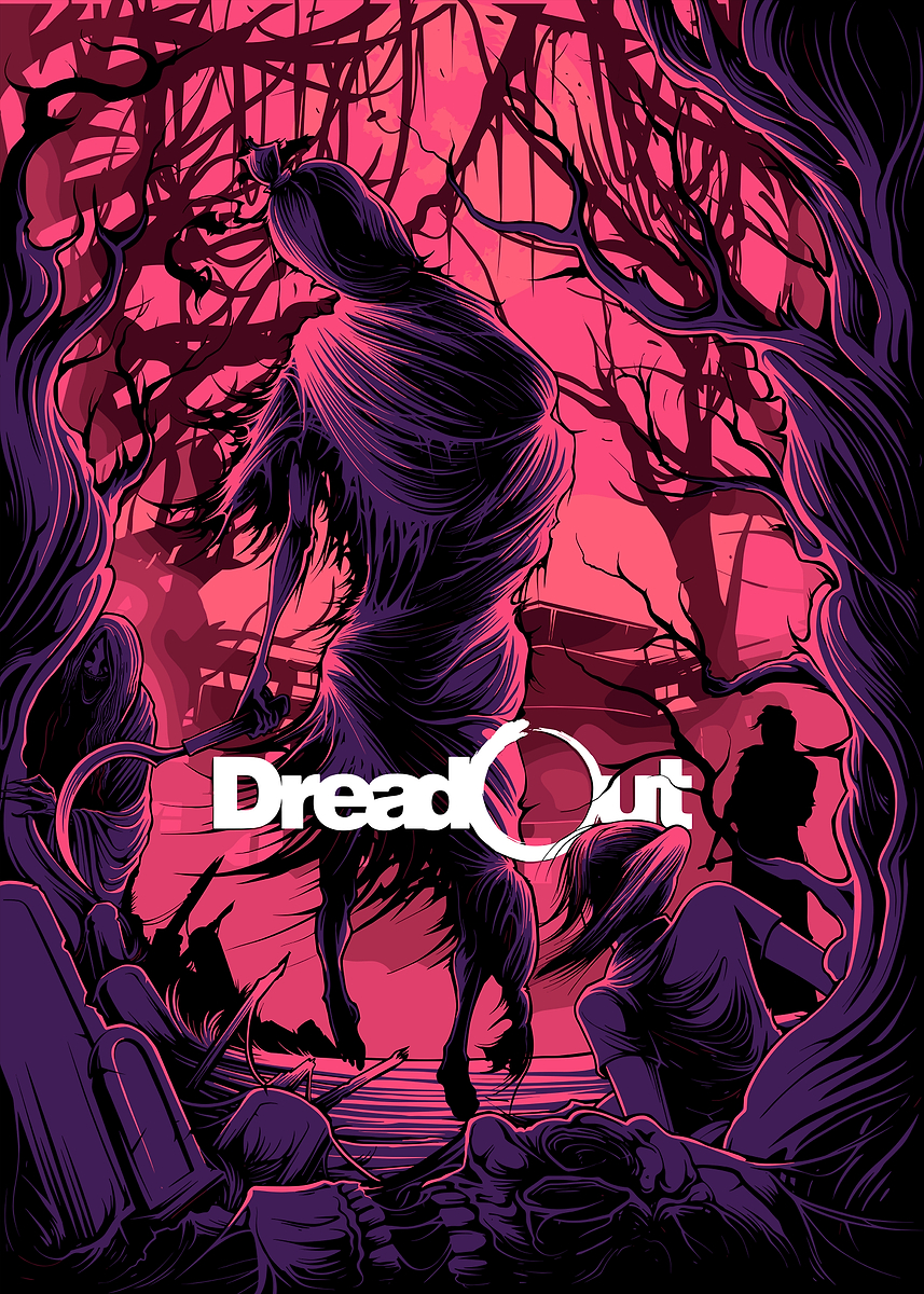 'DreadOut Game Illustration' Poster, picture, metal print, paint by ...