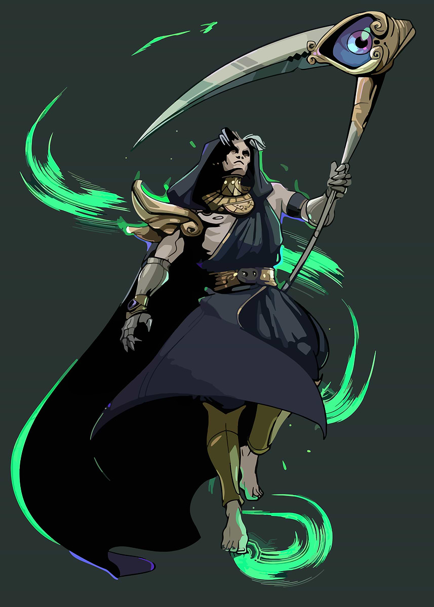 'Thanatos from Hades game illustration' Poster, picture, metal print ...