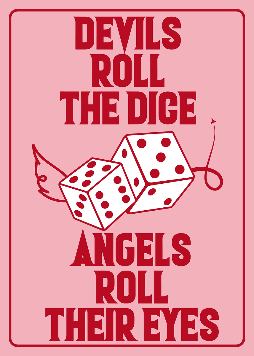 'Devils Roll the Dice Art' Poster, picture, metal print, paint by Urban ...