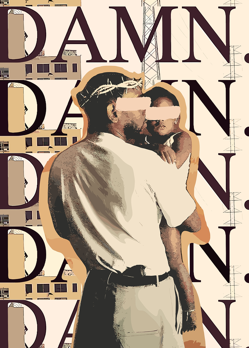 'DAMN. Album Art' Poster, picture, metal print, paint by Aurora design ...