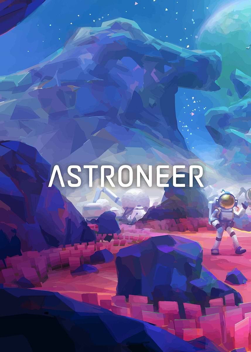 'Astroneer Game Cover Art' Poster, picture, metal print, paint by ...