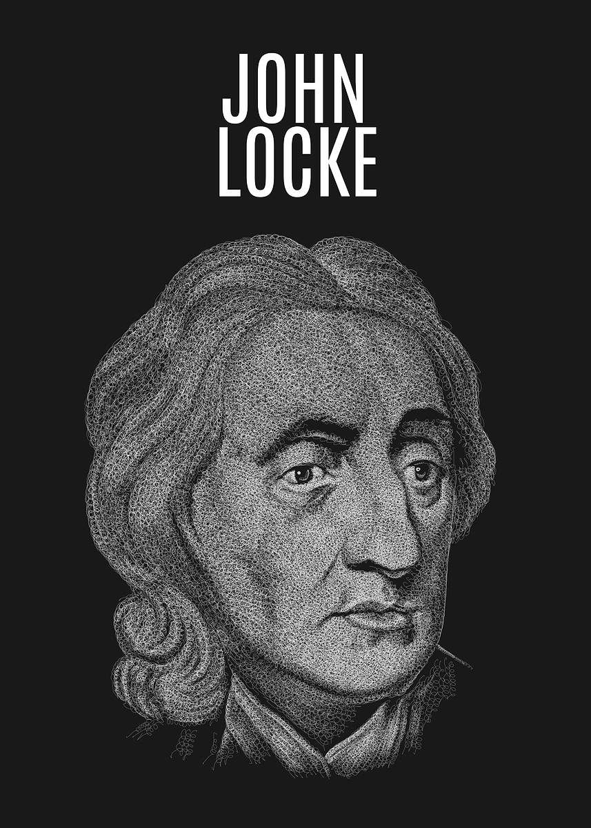 'John Locke Portrait' Poster, picture, metal print, paint by Muh Aslan ...