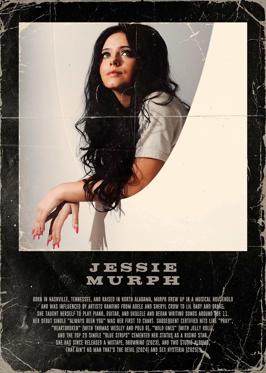 'Jessie Murph Discography' Poster, picture, metal print, paint by ...