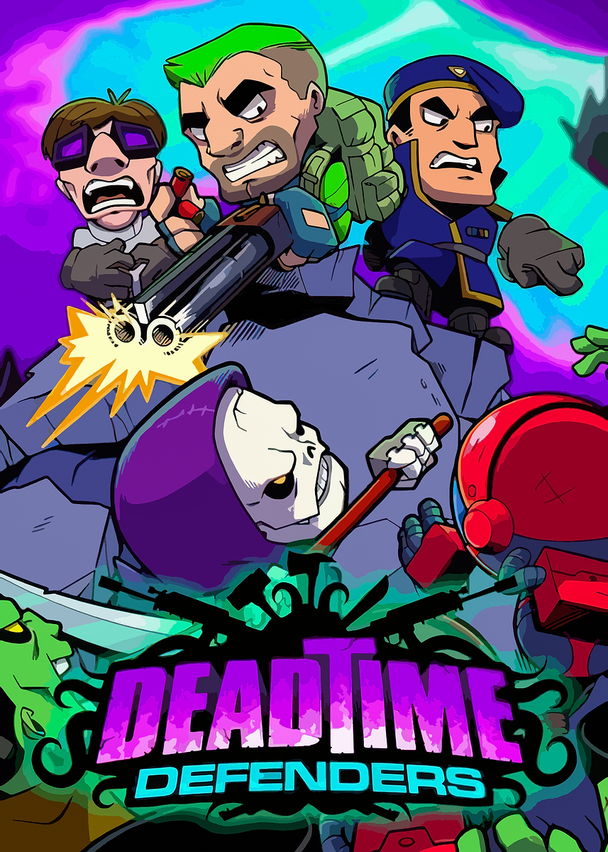 'Dead Time Defenders Game Cover Art' Poster, picture, metal print ...