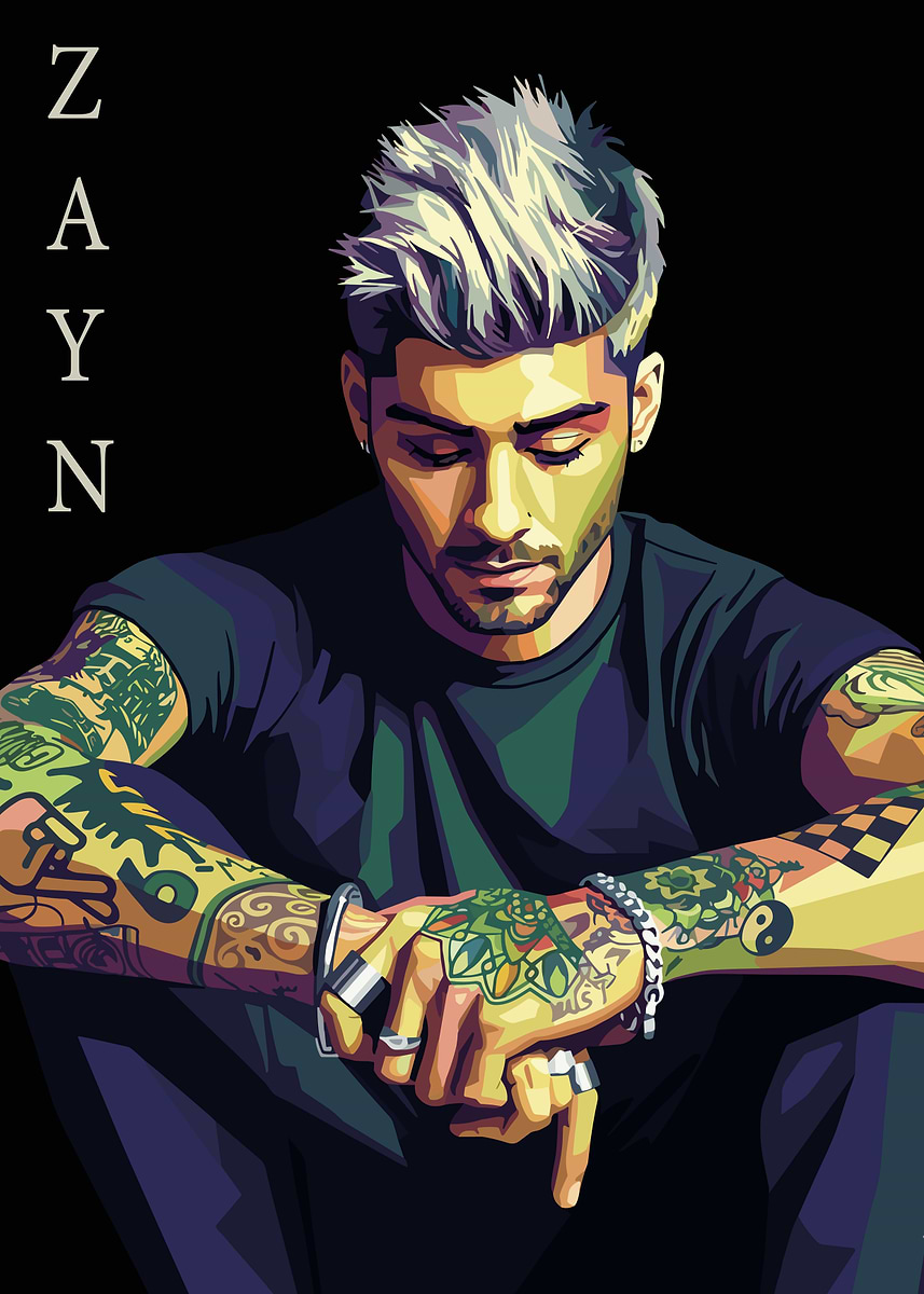'Zayn Malik Portrait' Poster, picture, metal print, paint by firmanart ...