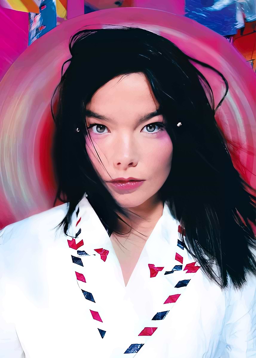 'Bjork' Poster, picture, metal print, paint by Bulma Corps | Displate