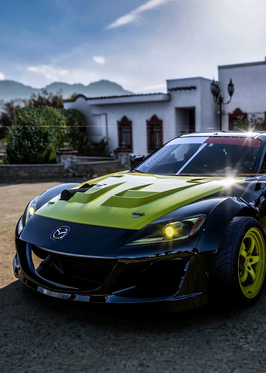 'Custom Mazda RX-8 in Natural Setting' Poster, picture, metal print ...