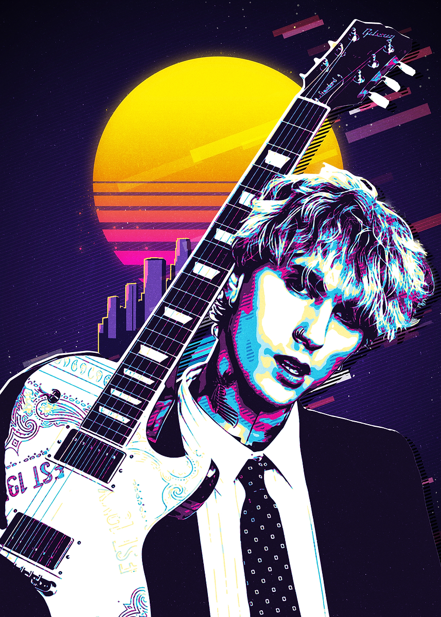 'MGK Retro Music ' Poster, picture, metal print, paint by Balsem | Displate