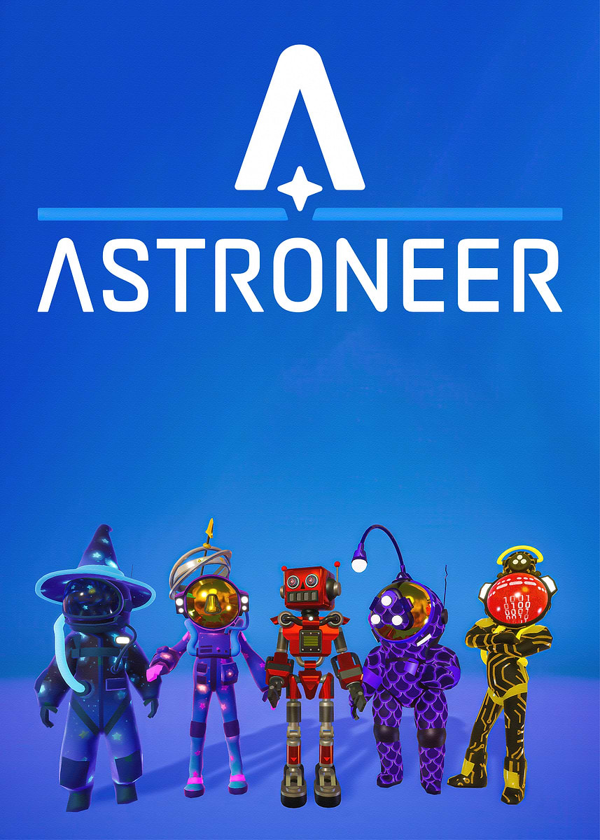'Astroneer Game Characters' Poster, picture, metal print, paint by ...