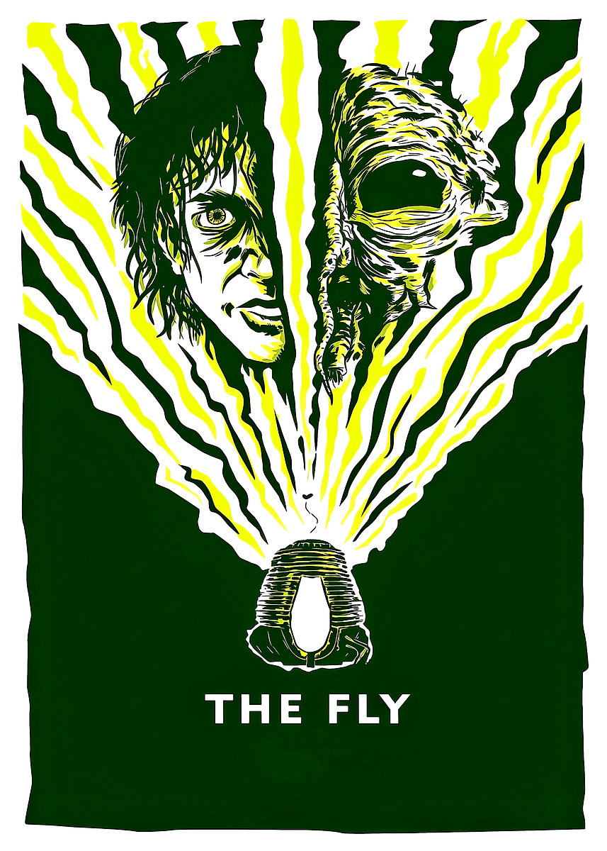 'The Fly movie poster illustration' Poster, picture, metal print, paint ...