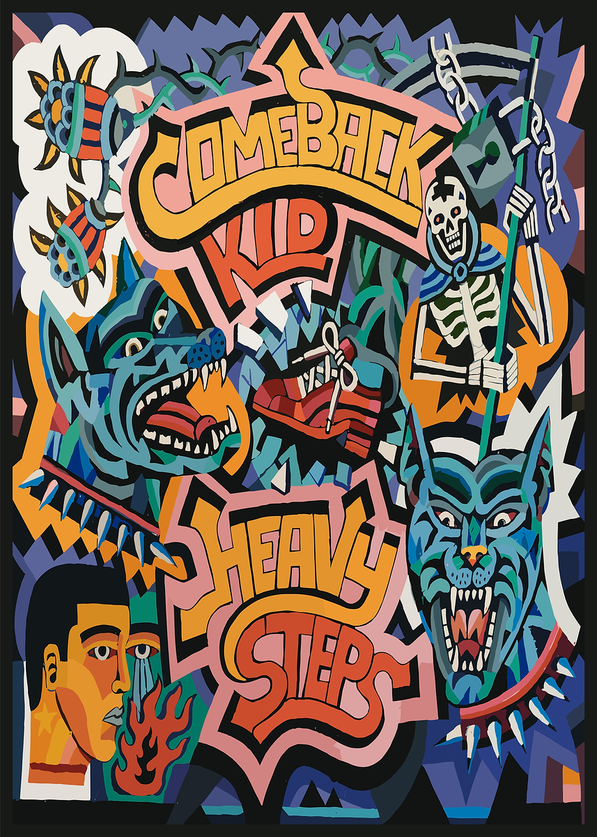 'Comeback Kid Heavy Steps Album Art' Poster, picture, metal print ...