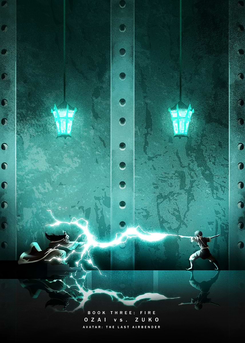 'Ozai vs Zuko' Poster, picture, metal print, paint by Avatar: The Last ...