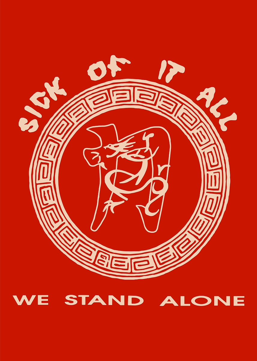 'We Stand Alone' Poster, picture, metal print, paint by SkarLite | Displate