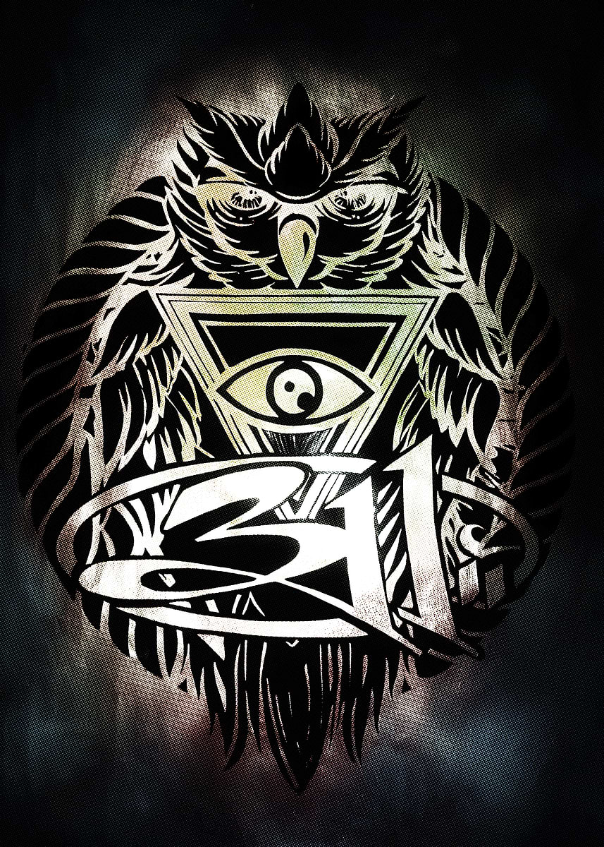 '311 Band Logo with Owl and Eye' Poster, picture, metal print, paint by ...