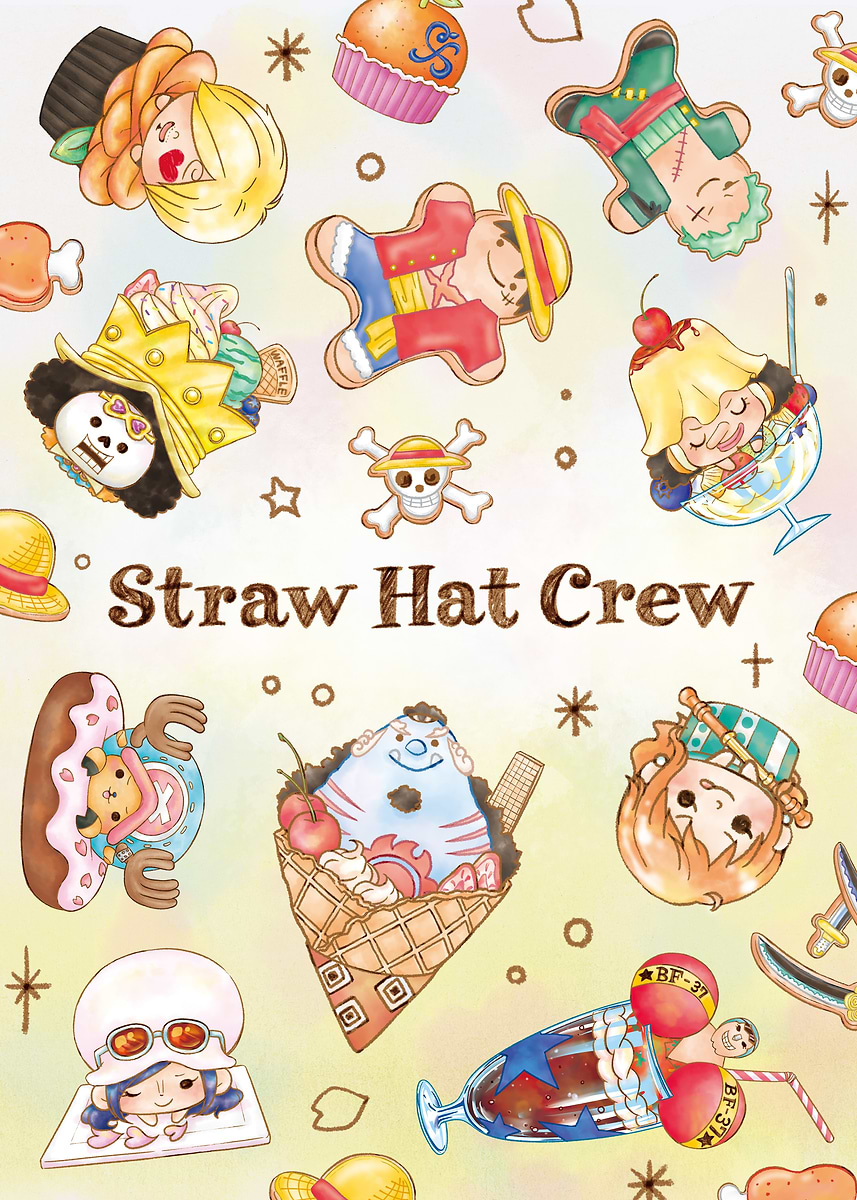 'Straw Hats Sweet Treats Adventure' Poster, picture, metal print, paint ...