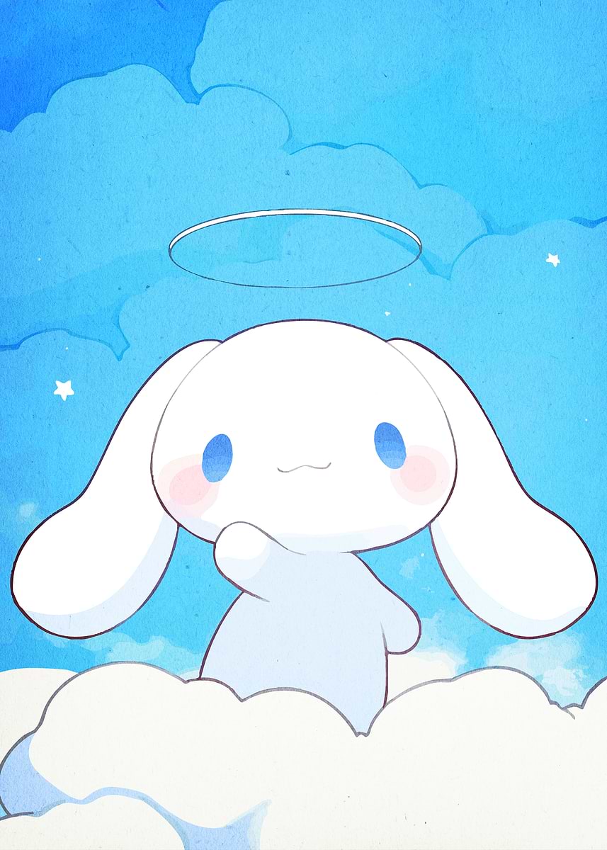 'Cinnamoroll Angel Sky' Poster, picture, metal print, paint by Anton ...
