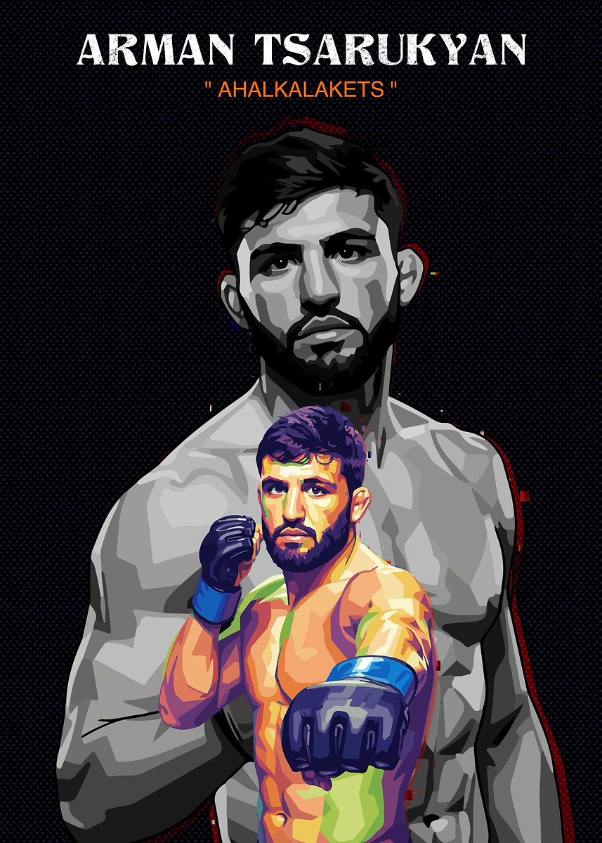 'Arman Tsarukyan MMA Fighter ' Poster, picture, metal print, paint by ...