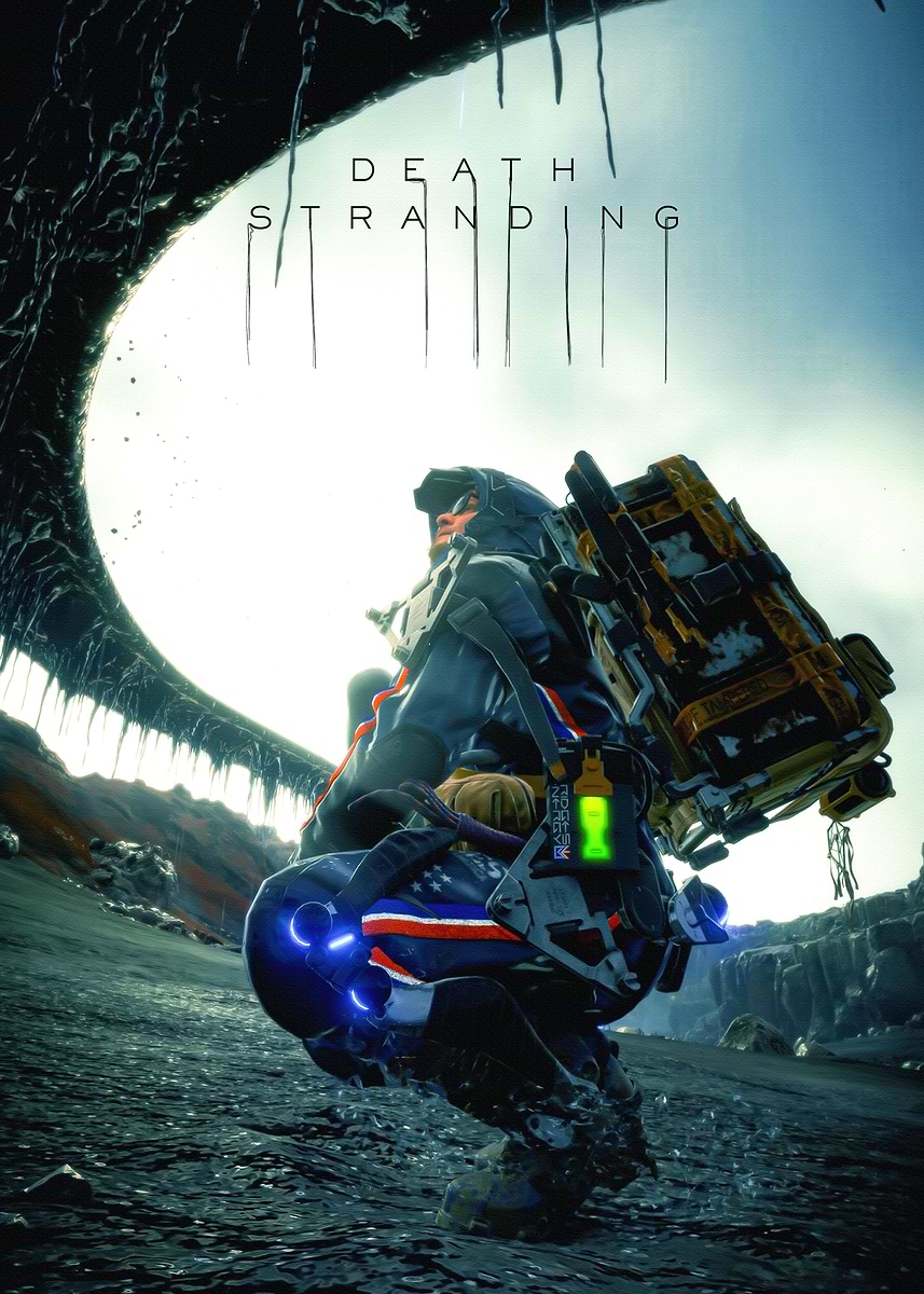 'Death Stranding Game Poster' Poster, picture, metal print, paint by ...