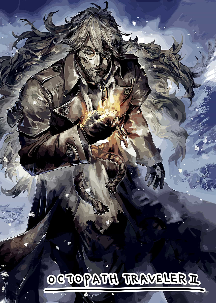 'Octopath Traveler II Character Illustration' Poster, picture, metal ...