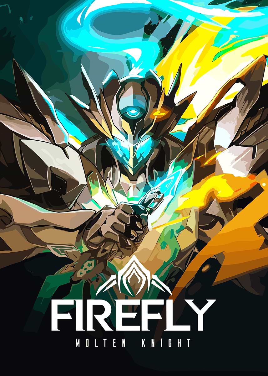 'Firefly Molten Knight Illustration' Poster, picture, metal print ...