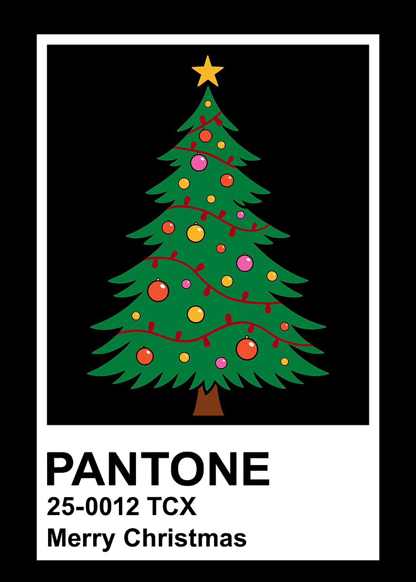 'Pantone Christmas Tree' Poster, picture, metal print, paint by EDSON ...