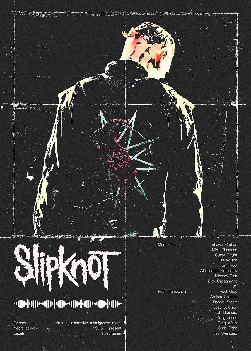 'Slipknot ' Poster, picture, metal print, paint by PRAM ON FIRE | Displate