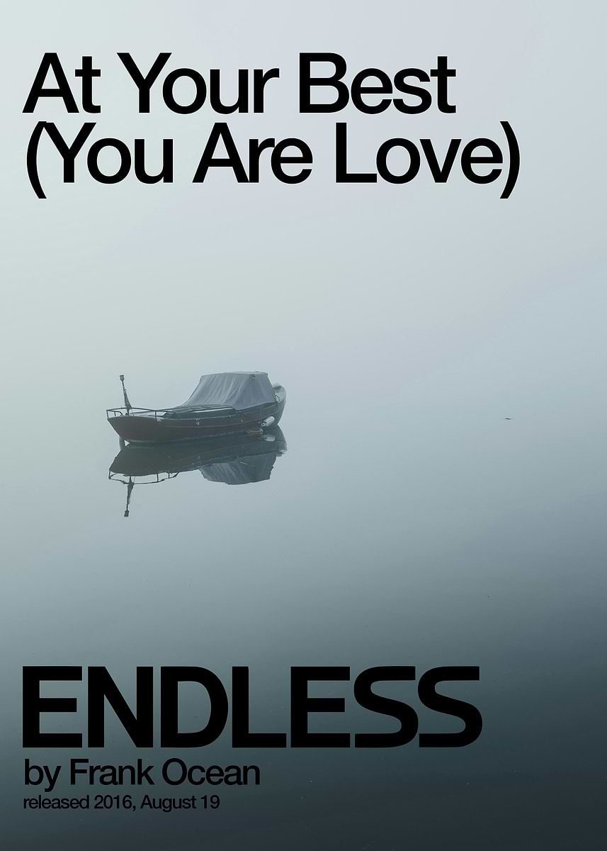'Frank Ocean - Endless Album Cover' Poster, picture, metal print, paint ...