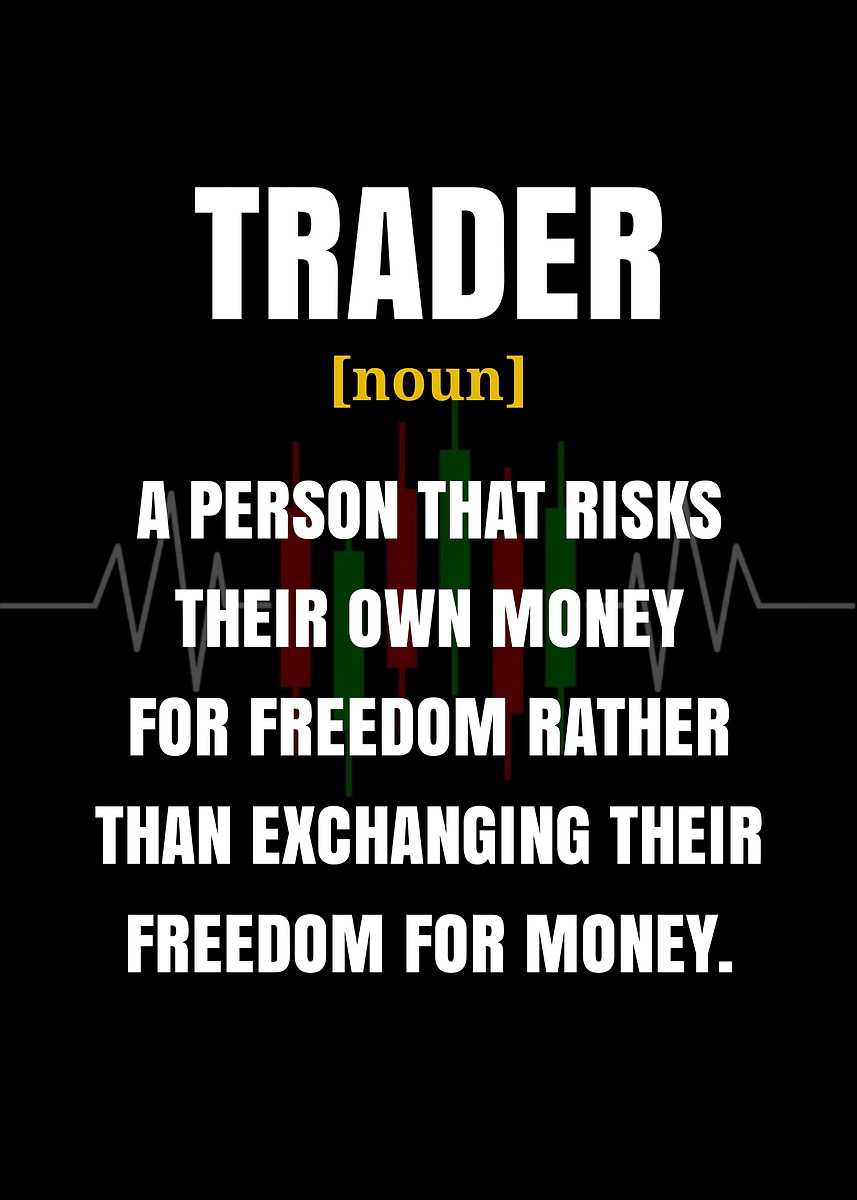 'Trader Definition Poster' Poster, picture, metal print, paint by KLIP ...