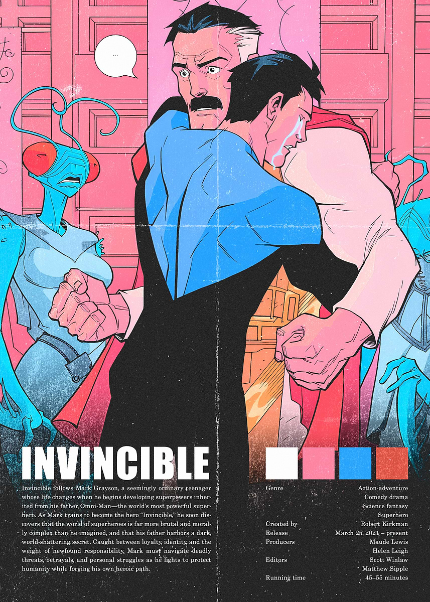 'Invincible ' Poster, picture, metal print, paint by dinodoni | Displate