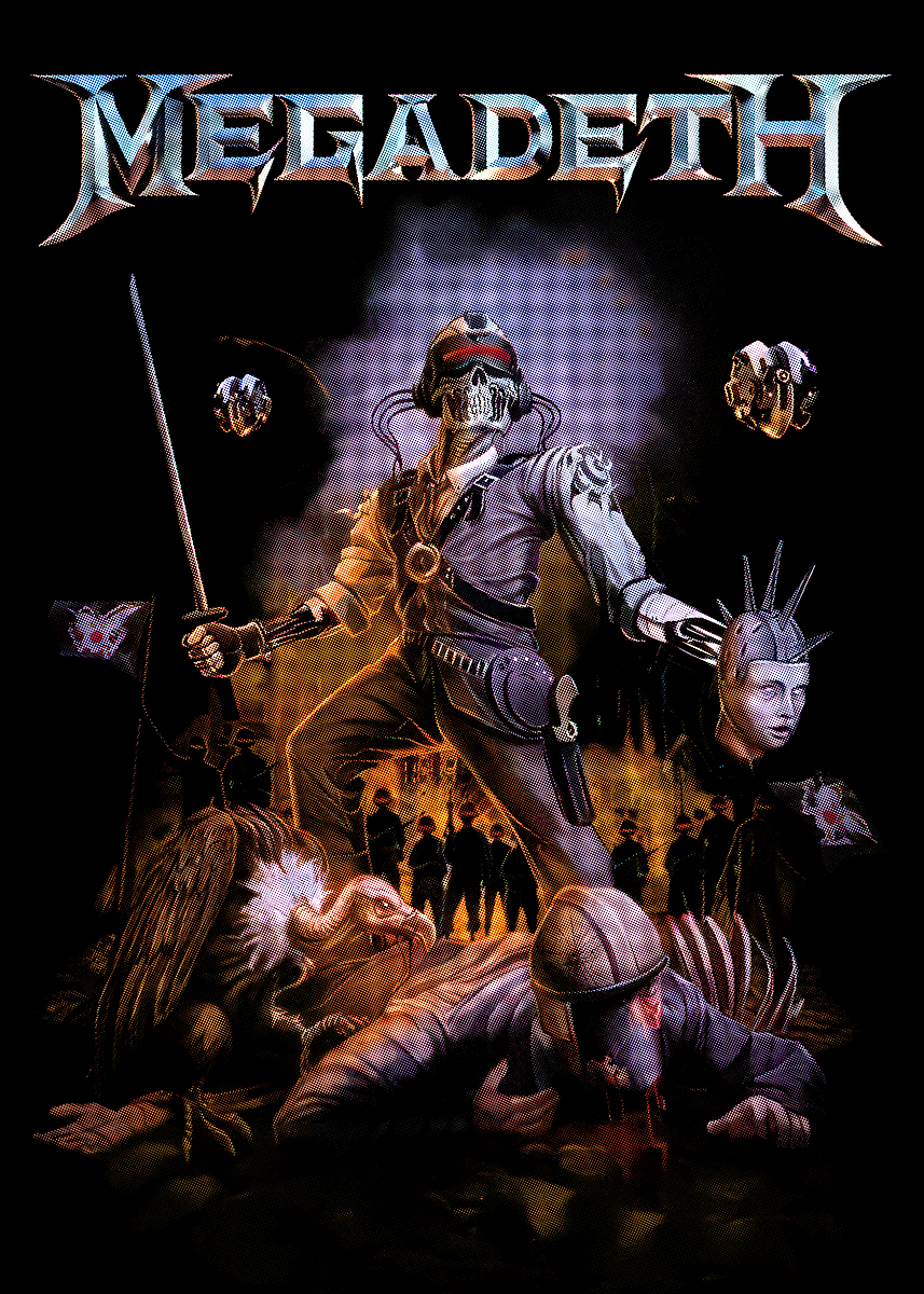 'Megadeth Album Art' Poster, picture, metal print, paint by Free hand ...