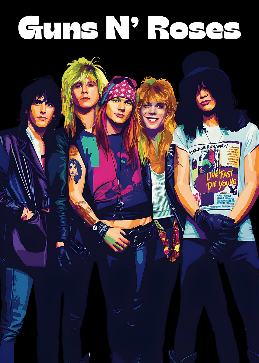 'Group Band Portrait' Poster, picture, metal print, paint by Azlan Xavier | Displate