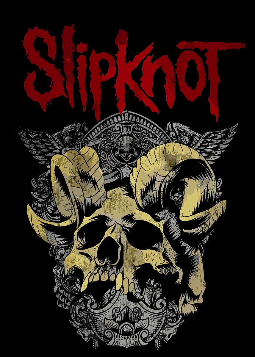 'Slipknot Skull Graphic' Poster, picture, metal print, paint by Sumono ...