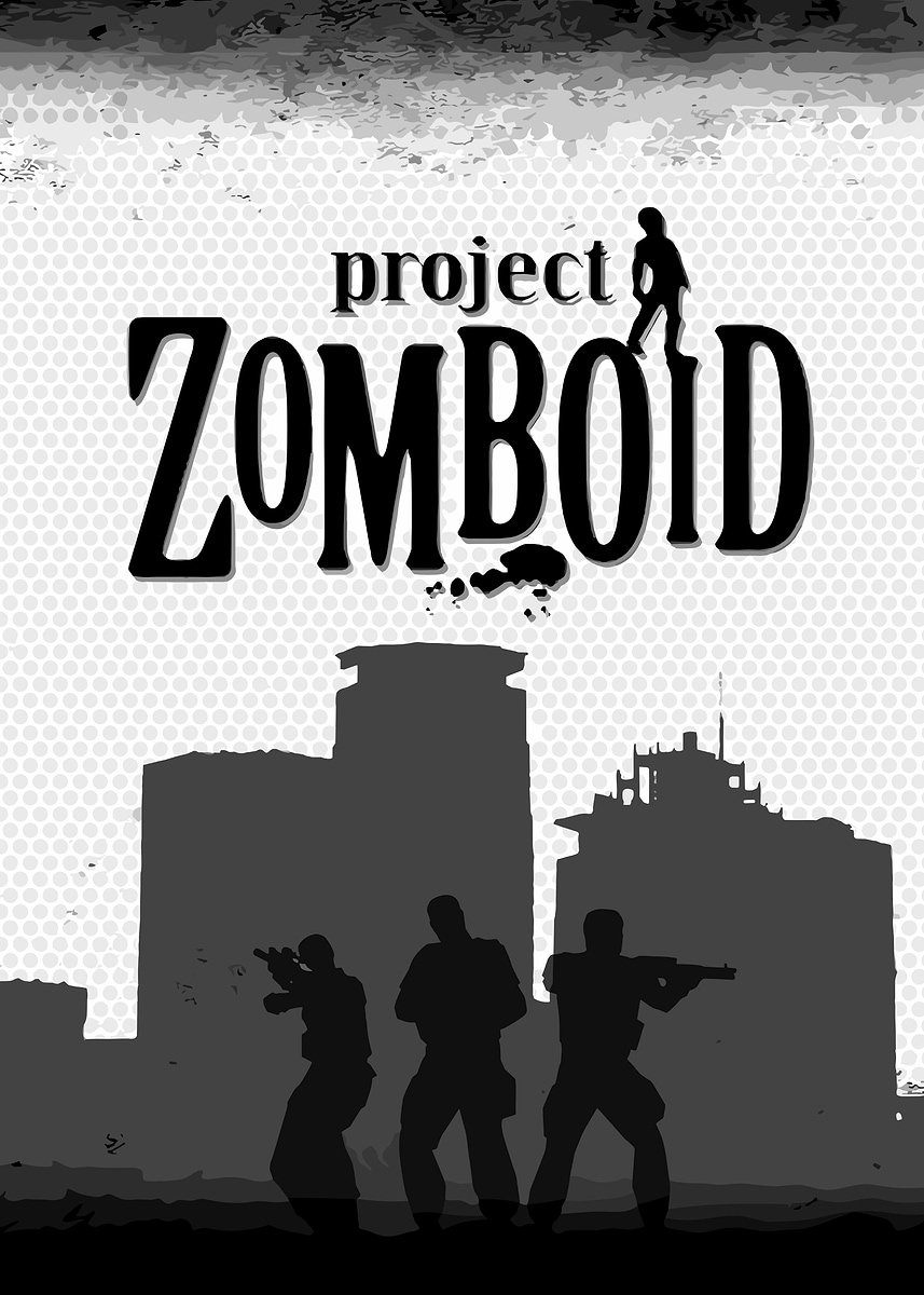 'Project Zomboid Game Poster' Poster, picture, metal print, paint by ...