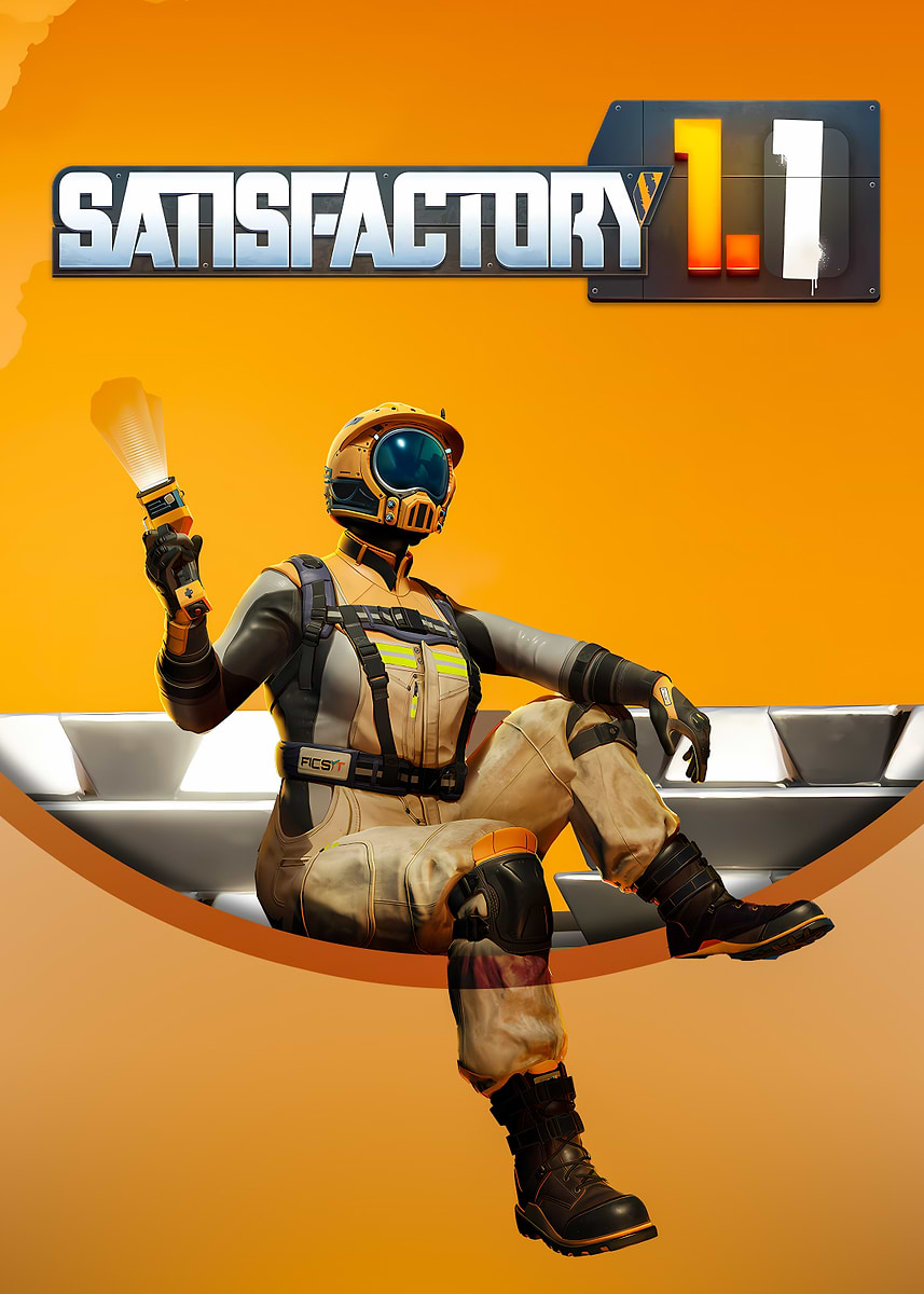 'Satisfactory 1.1 Game Character Art' Poster, picture, metal print ...