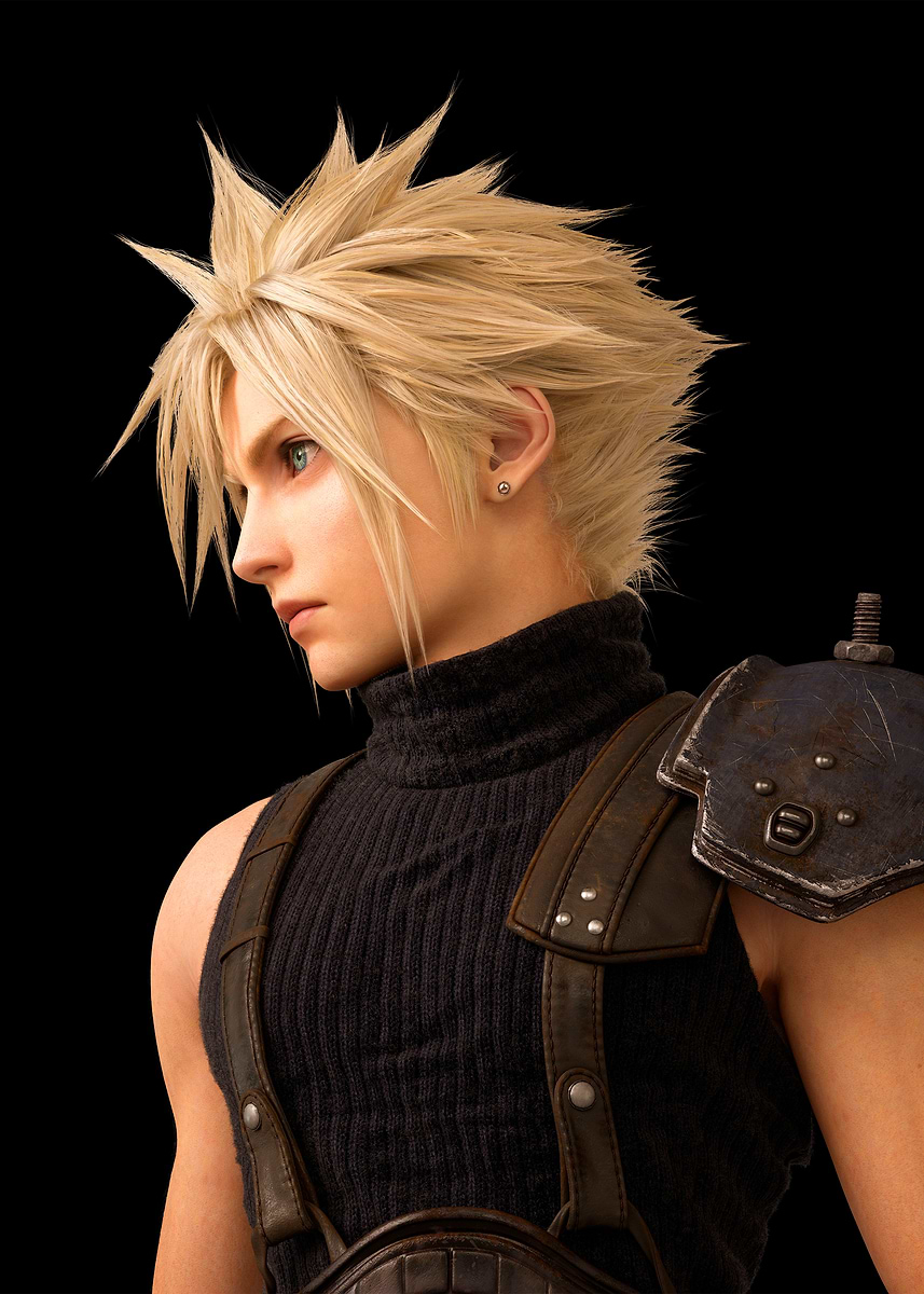 'Cloud Strife Profile' Poster, picture, metal print, paint by yunvin ...