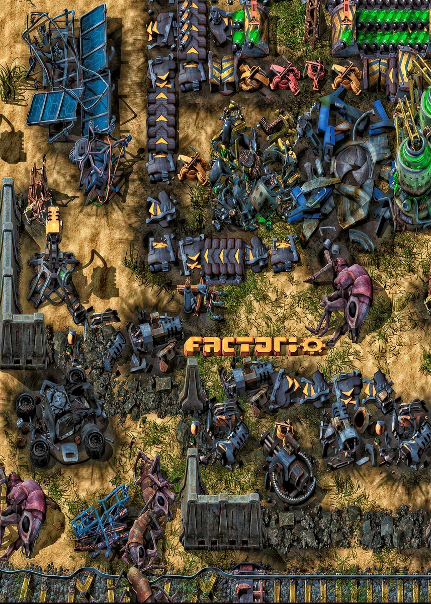 'Factorio Game Environment' Poster, picture, metal print, paint by ...
