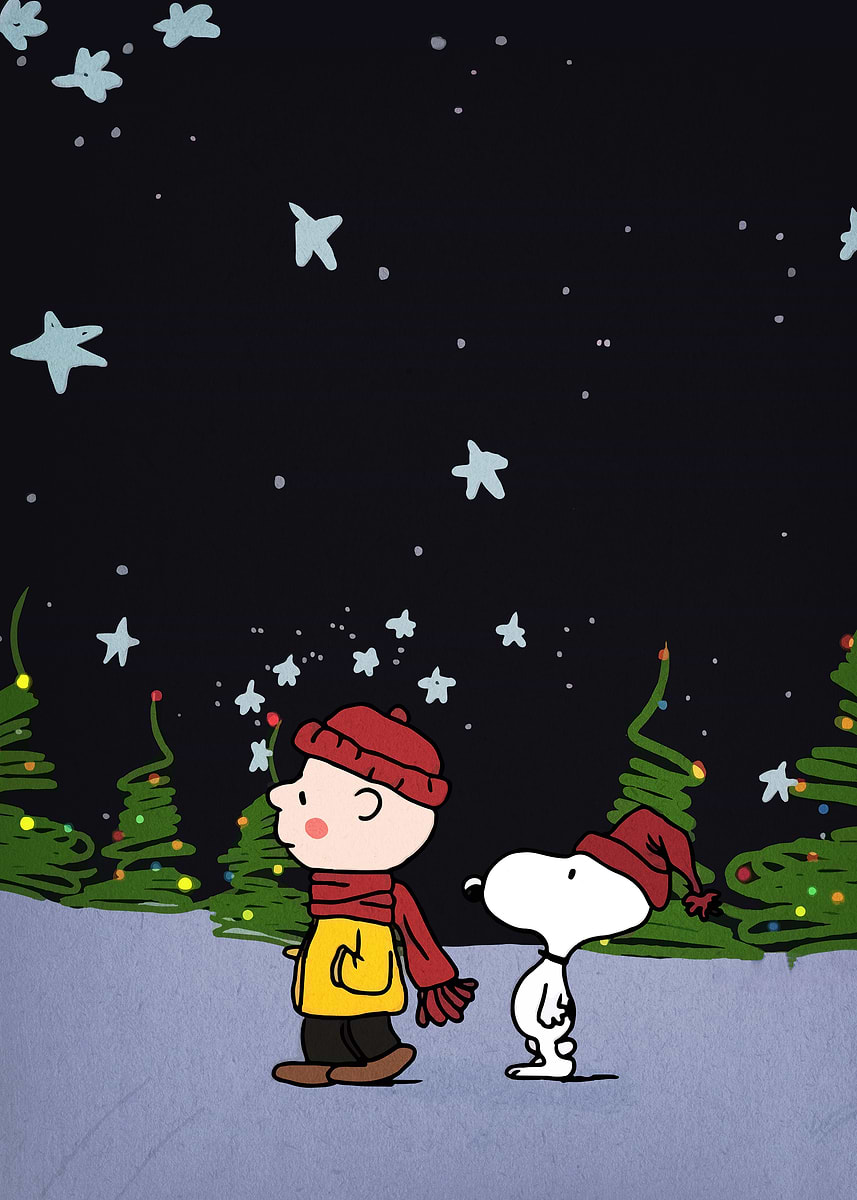 'Charlie Brown and Snoopy Christmas' Poster, picture, metal print ...