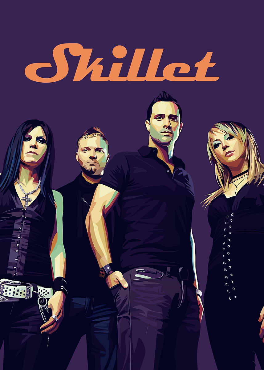 'Skillet Band Portrait' Poster, picture, metal print, paint by alamat ...