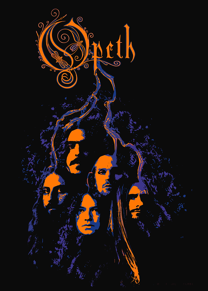'Opeth Band Portrait' Poster, picture, metal print, paint by Beast Lion ...