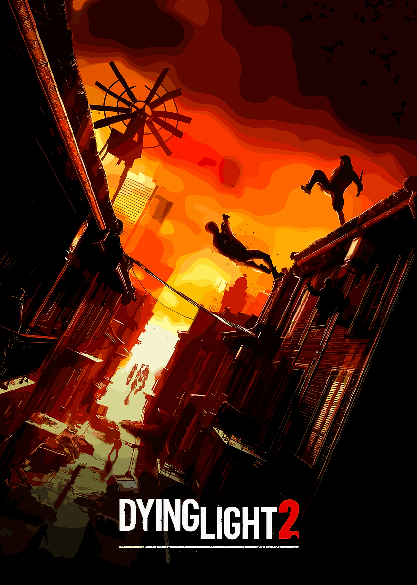 'Dying Light 2 Game Poster' Poster, picture, metal print, paint by wiwi ...
