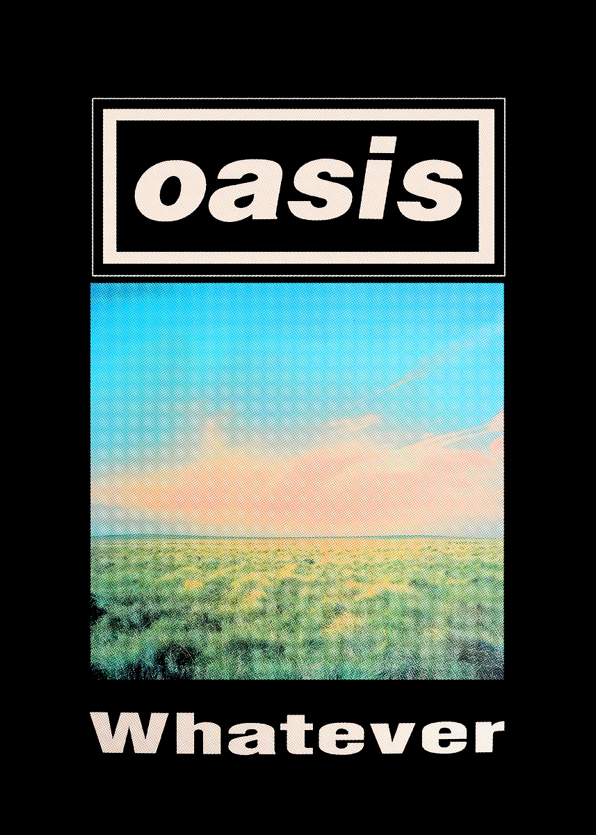 'Oasis Whatever Album Cover Art' Poster, picture, metal print, paint by ...